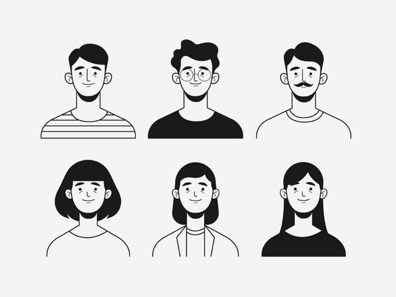 Custom Notion Style Avatar, 100% Personal Avatar, Customizable Digital ...