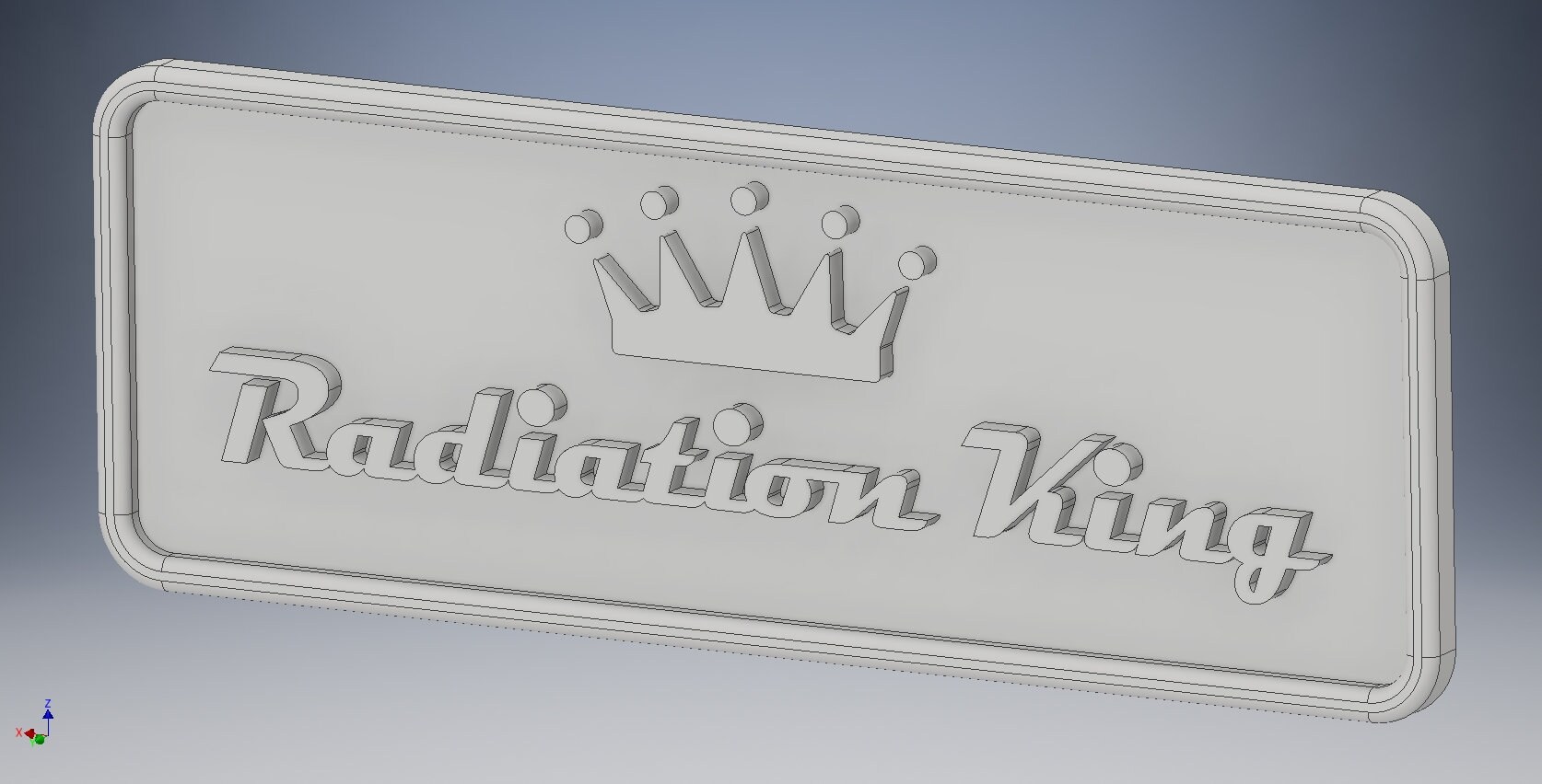 Fallout Radiation King Radio Faceplate (3D Printing DIGITAL FILE ...