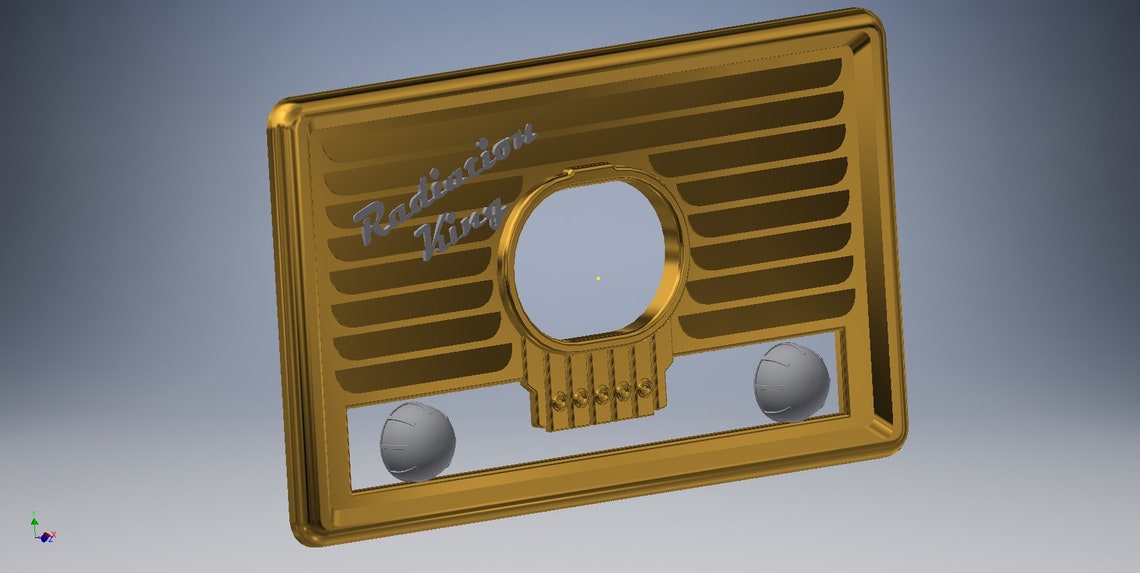 Fallout Radiation King Radio Faceplate (3D Printing DIGITAL FILE ...