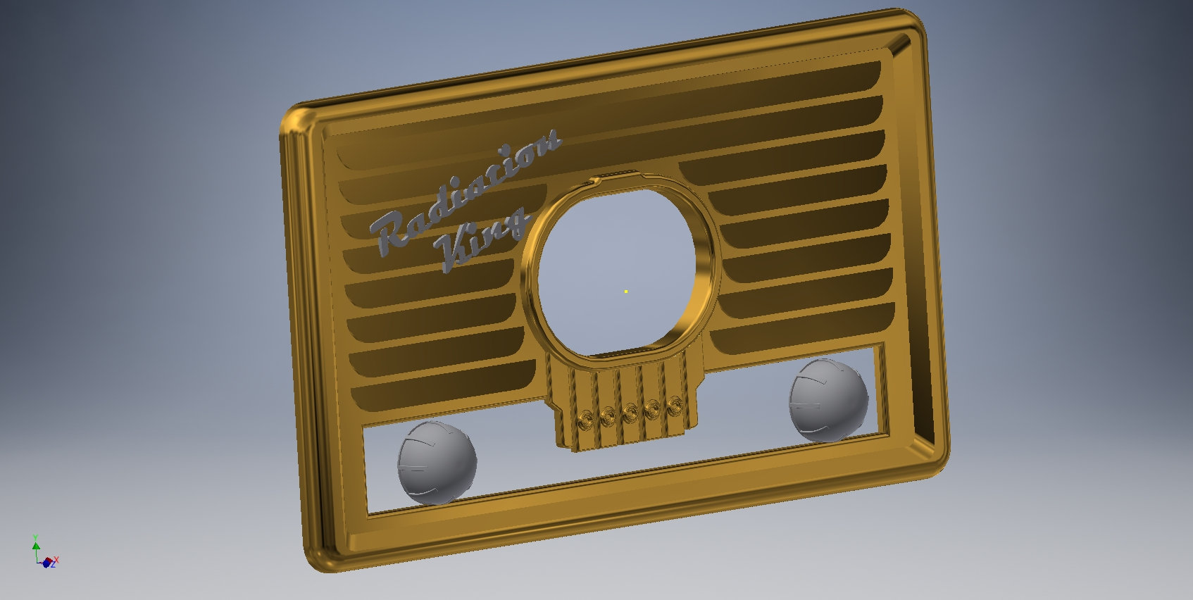 Fallout Radiation King Radio Faceplate (3D Printing DIGITAL FILE ...