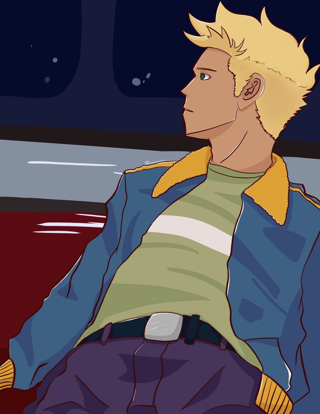 Art Print “dack on the Subway” Original by Casper Elliott - Etsy