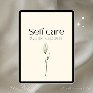 Plant Themed Self-care Checklist - for Ipad, Goodnotes, Notability ...