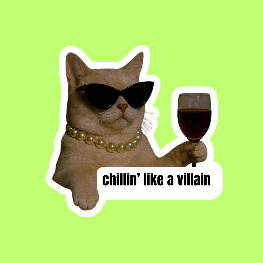 Funny Meme Sticker: Hilarious Vinyl Decal for Laptop, Phone, Notebook ...