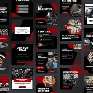 Car Diagnostics Canva Template, Instagram Templates, Canva Templates ...