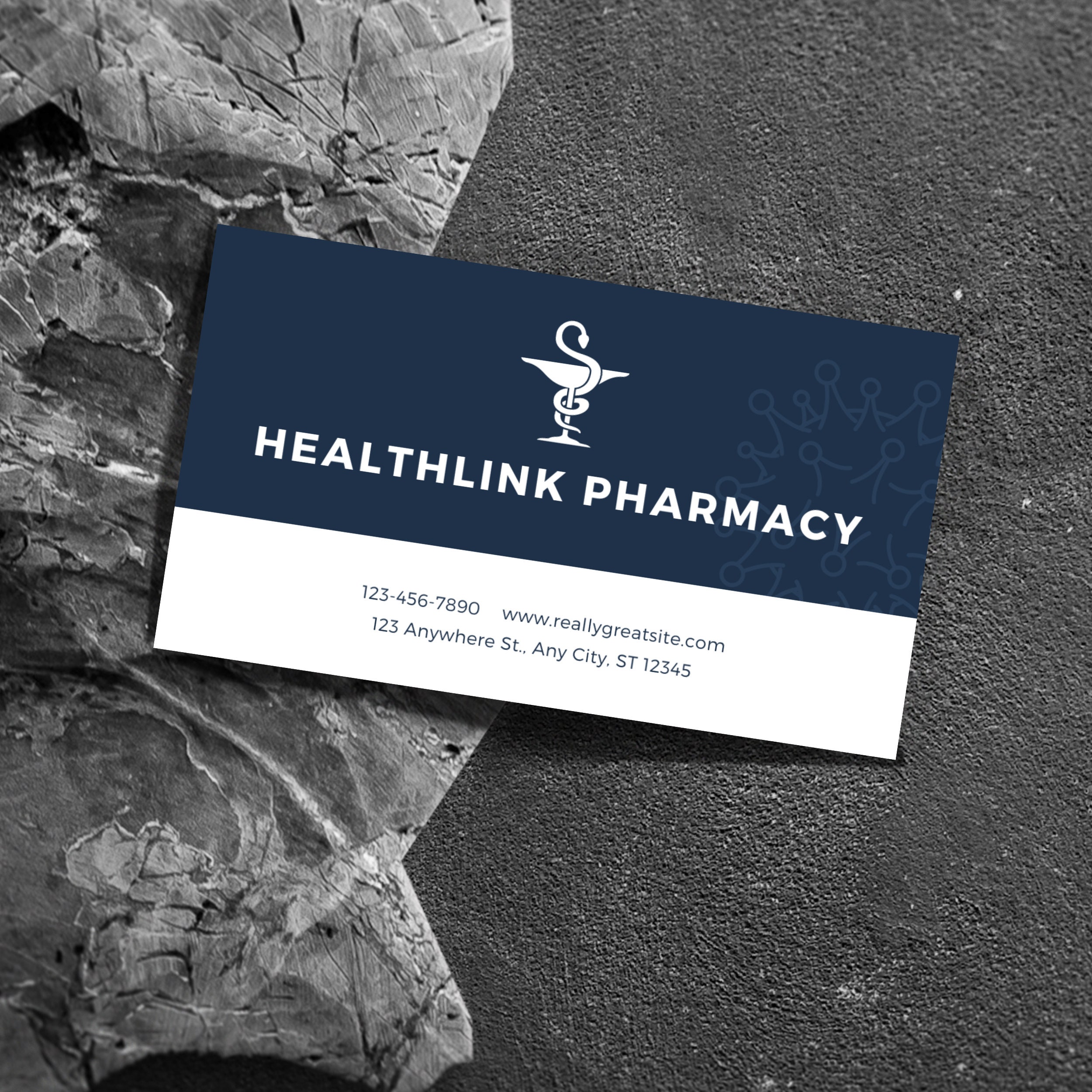 Pharmacies Loyalty Card Canva Template, Client Royalty Card, Small ...