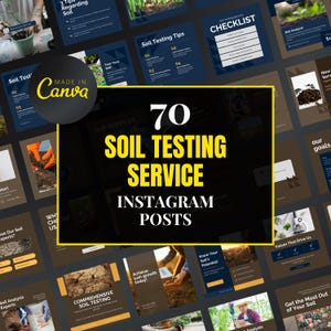 Soil Testing Service Canva Template, Soil Analysis Instagram Template ...