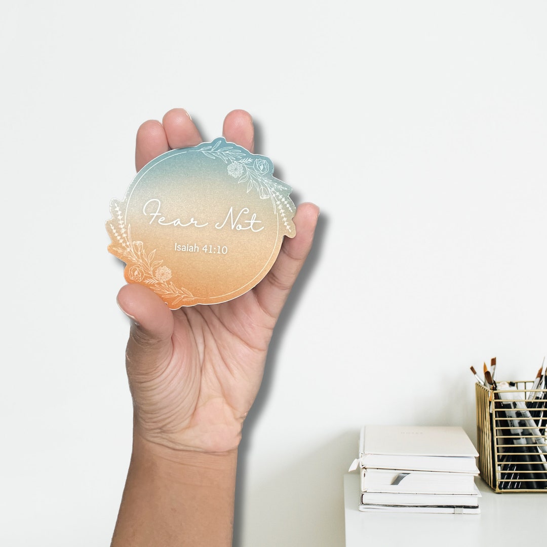 Fear Not, Stickers, Decals, Christian Apparel, Unique Gifts, Laptop ...