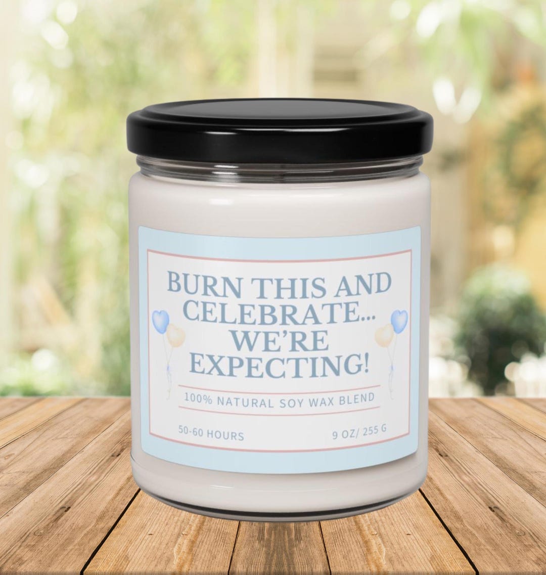 Pregnancy Announcement Candle We Are Expecting Reveal Gift Baby Reveal ...