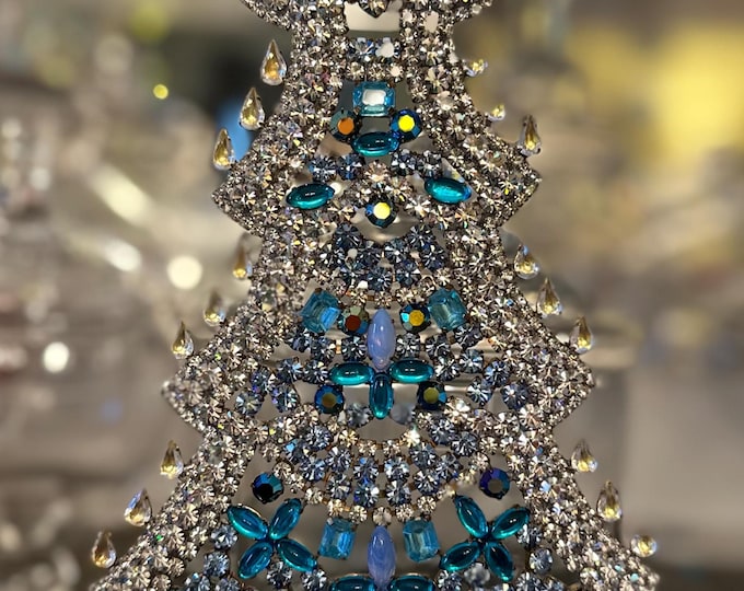 Gorgeous 12” Czech Rhinestone Tree, Vintage Czech Christmas Tree ...