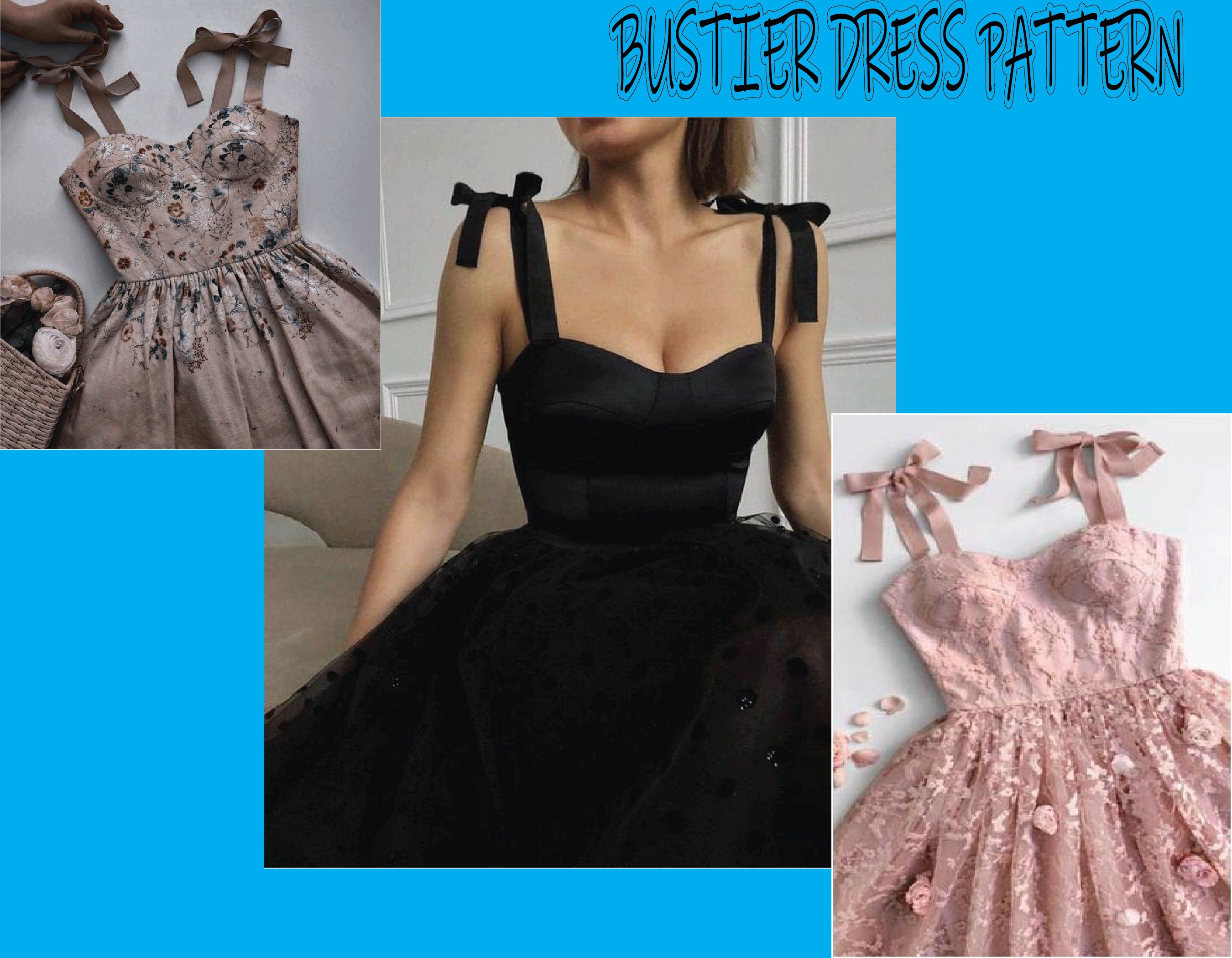 Bustier Dress Pattern Bustier Sewing Pattern Corset Pattern PDF Sewing ...