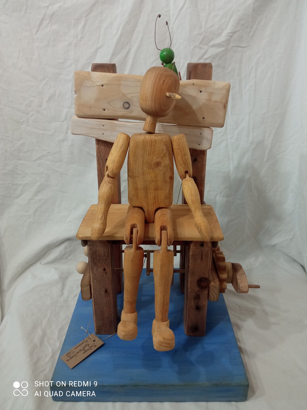Pinocchio and the Cricket Handmade Wooden Automaton - Etsy