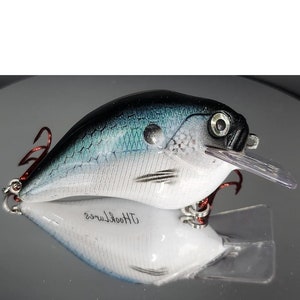 Blue Color Shift Shad Fishing Lure, You Pick Body Style, Swim Depth and ...