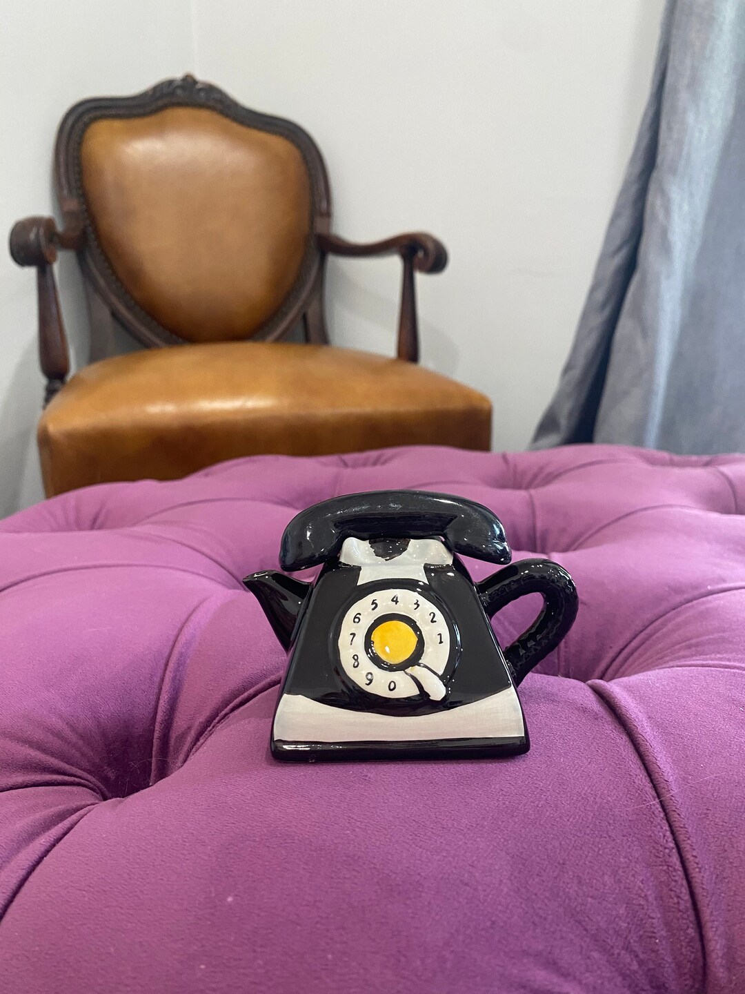 Miniature Radial Dial Phone Teapot - Etsy