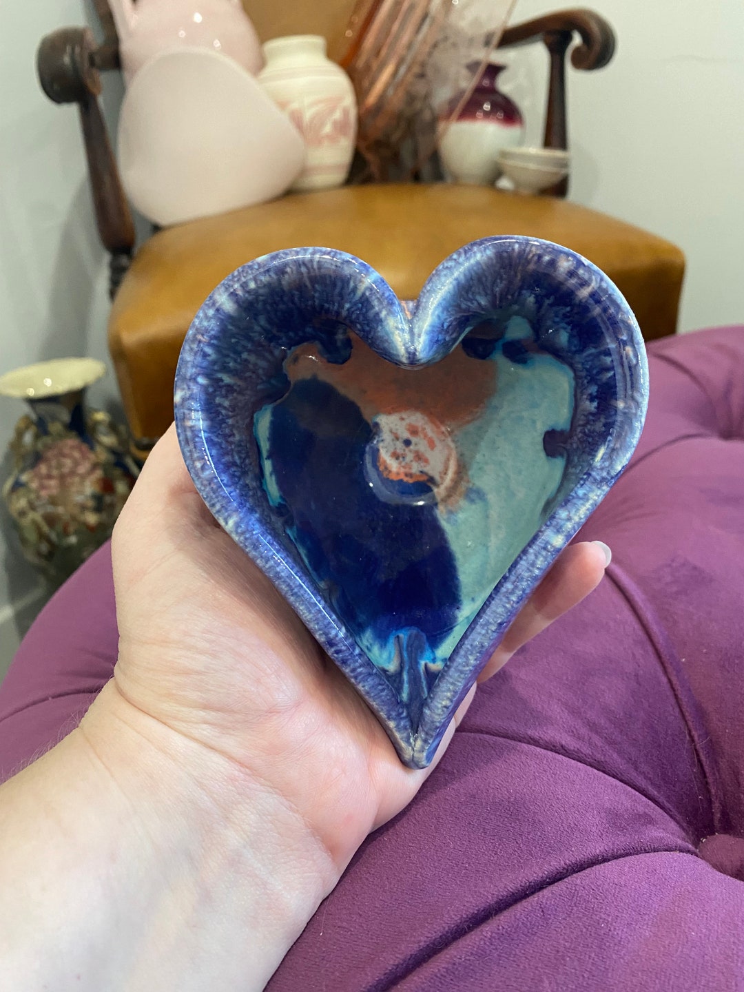 Heart Pottery Bowl - Etsy