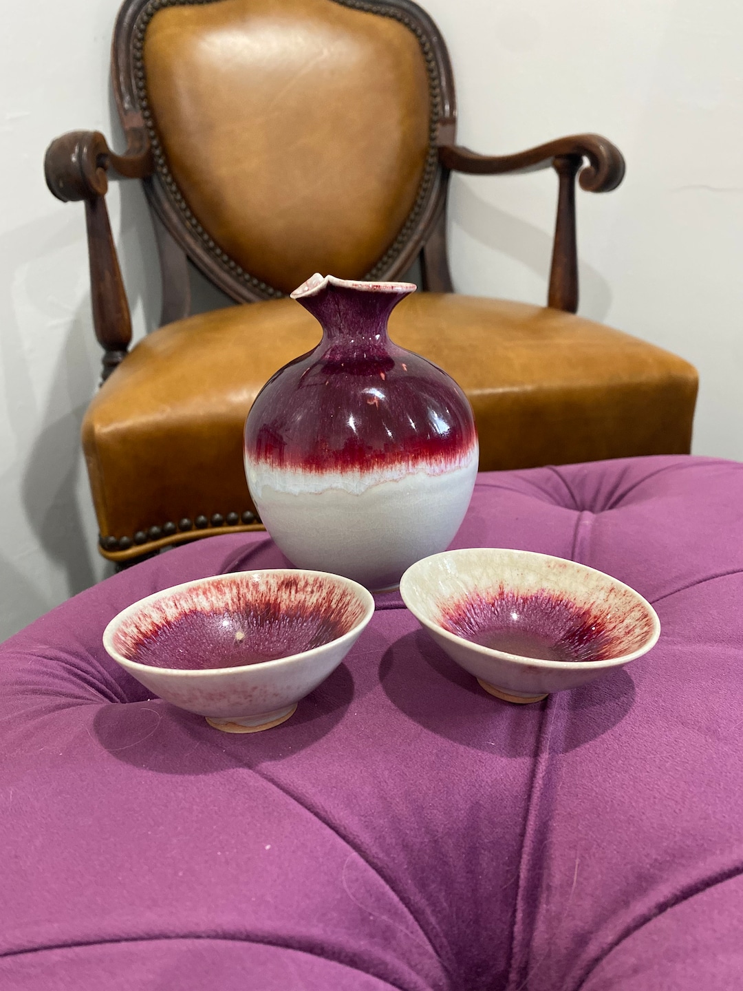 Adorable Little Fat Sake Decanter and Cups - Etsy