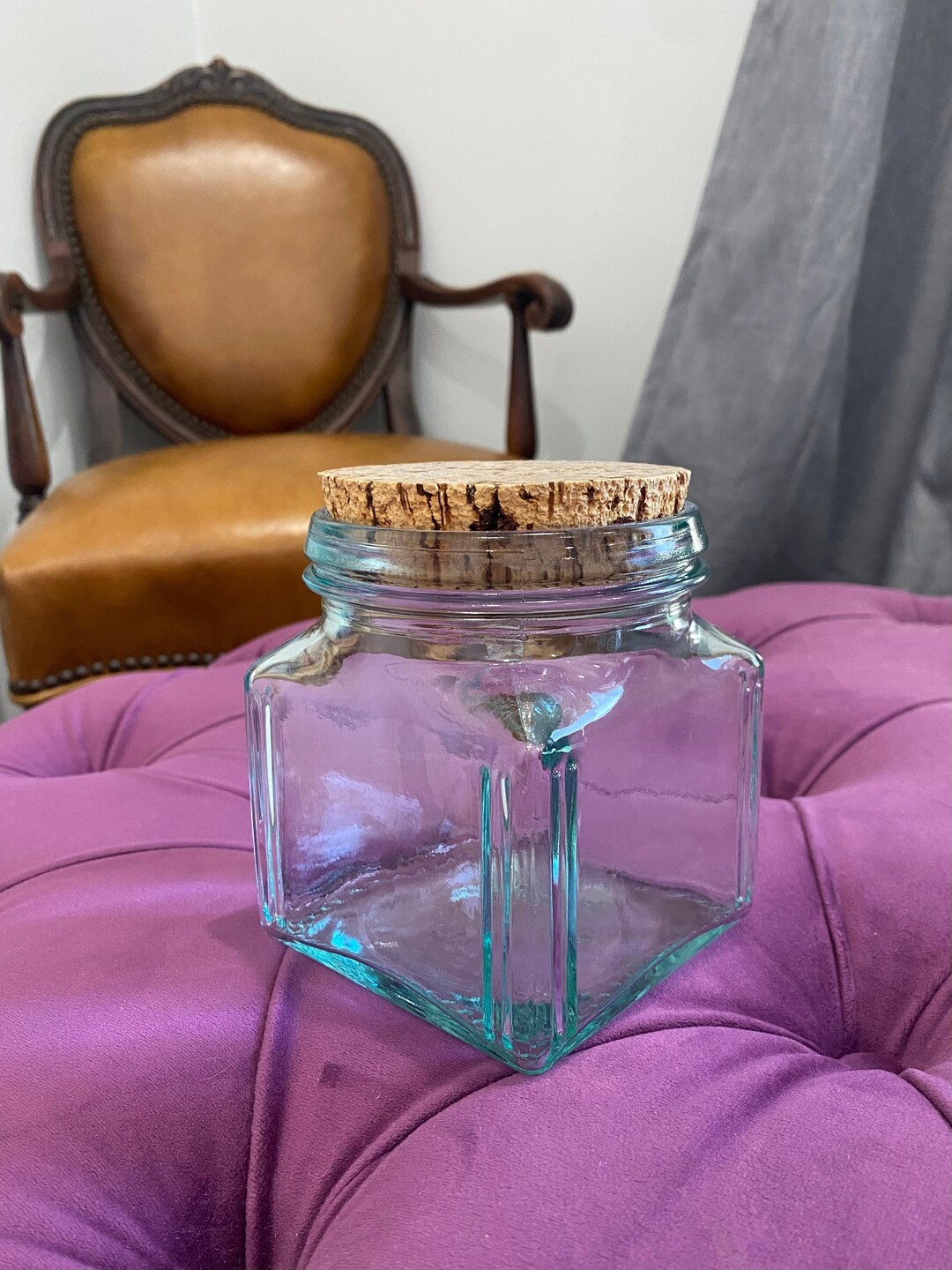 Italian Cork Cube Jar - Etsy