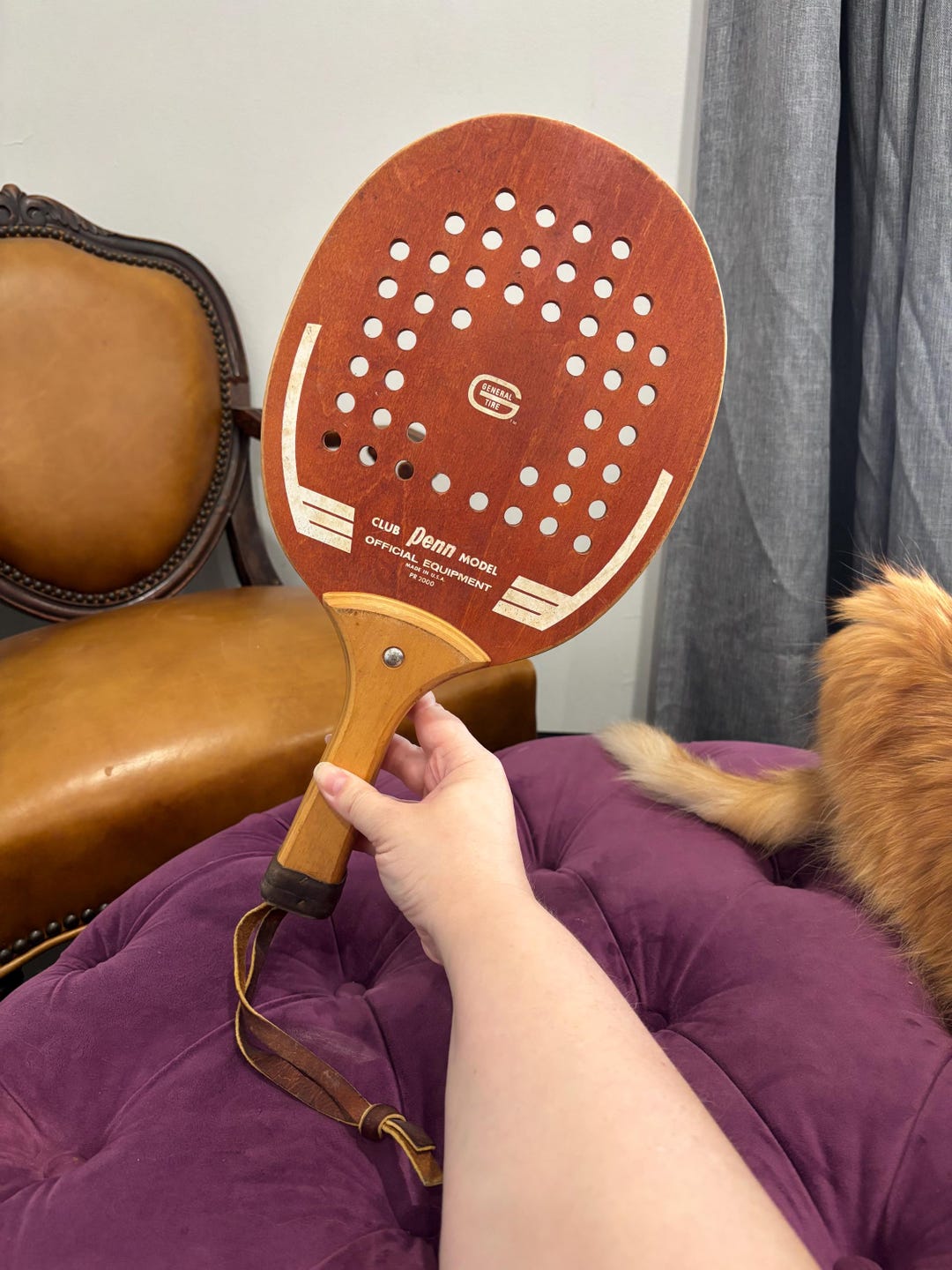 Vintage Club Penn Paddleball Racket Made in USA - Etsy