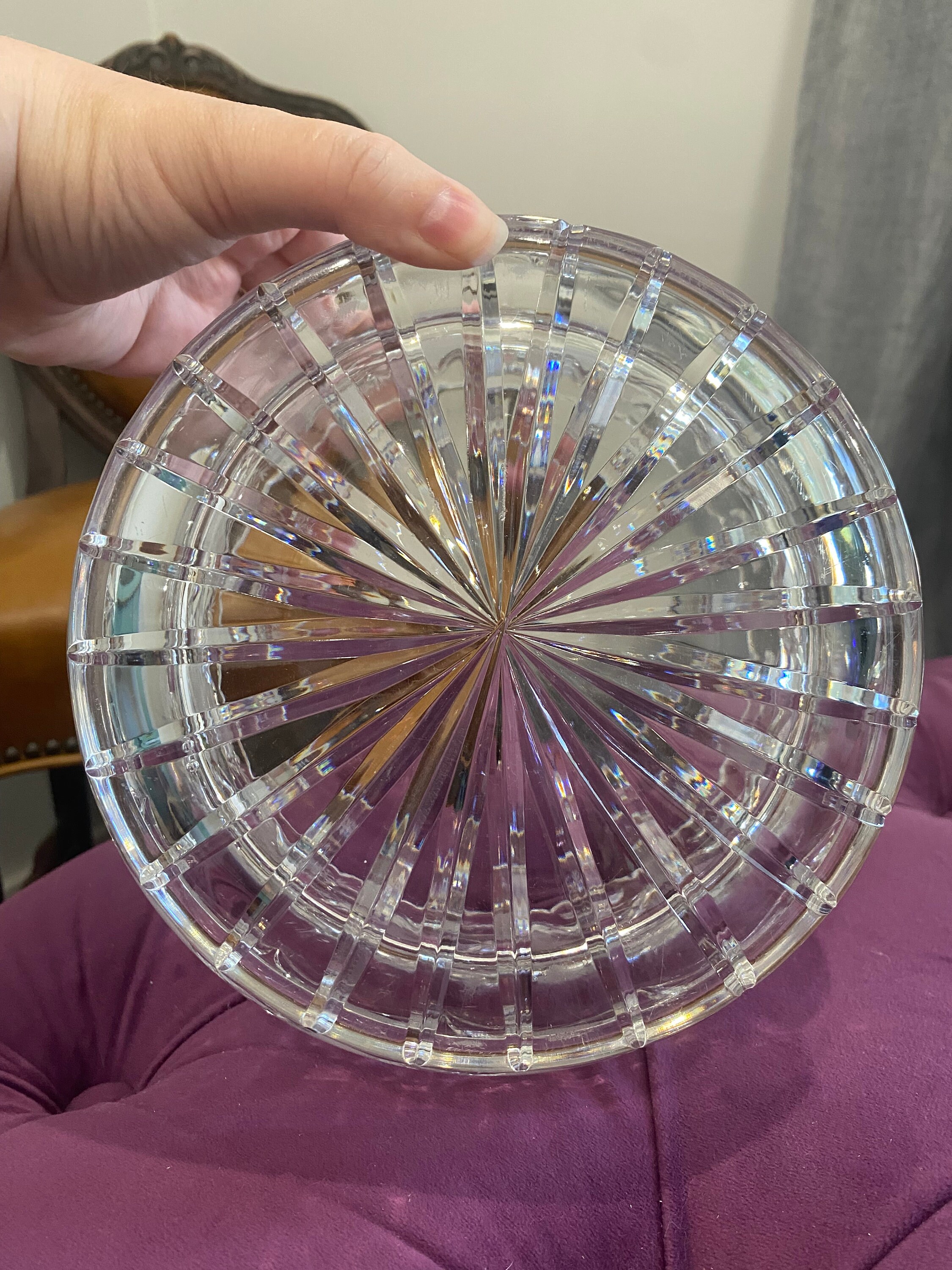 1920s IRENA Art Deco Lead Crystal Bowl - Etsy