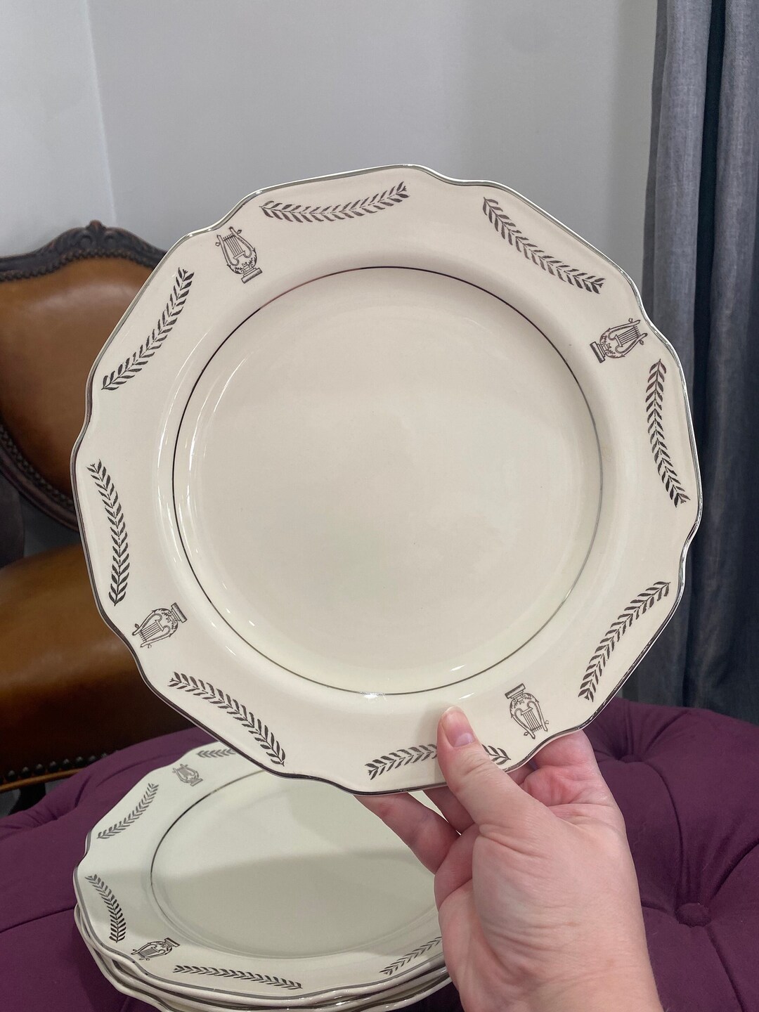 Set of 4 1950's Stetson Harp Plates - Etsy