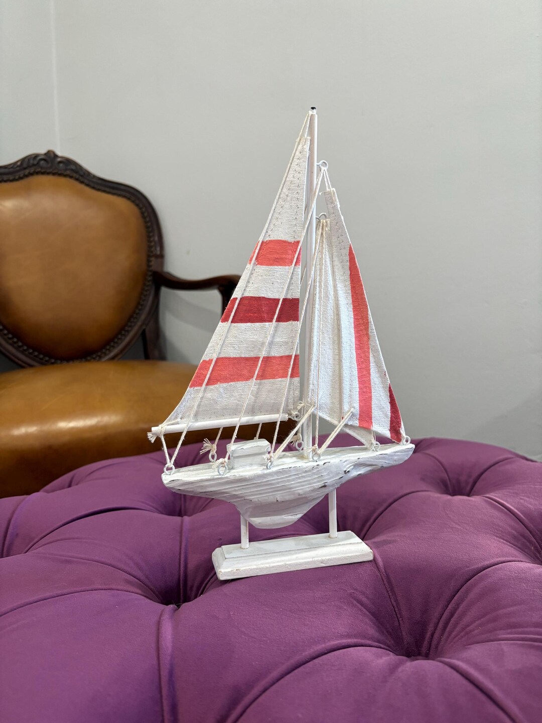 Nautical Ship Figurine: Beachside Decor - Etsy