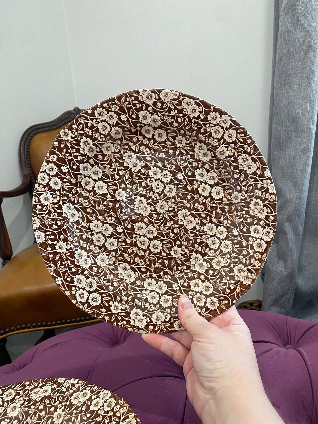 Set of 4 1960’s Calico Staffordshire Plates - Etsy