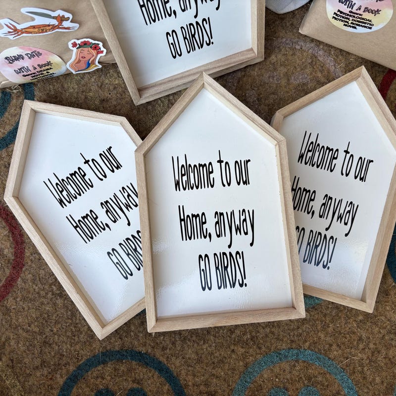 Wooden Go Birds Sign - Etsy