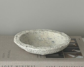 Japandi Inspired Paper Mache Clay Bowl Handcrafted Minimalist Home ...