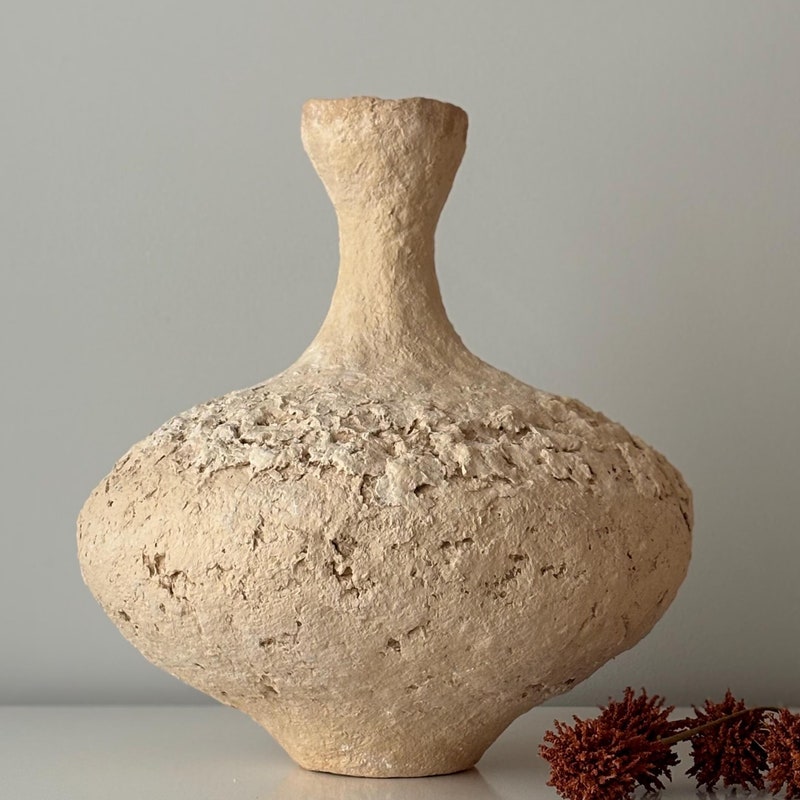 Paper Clay Vase - Etsy