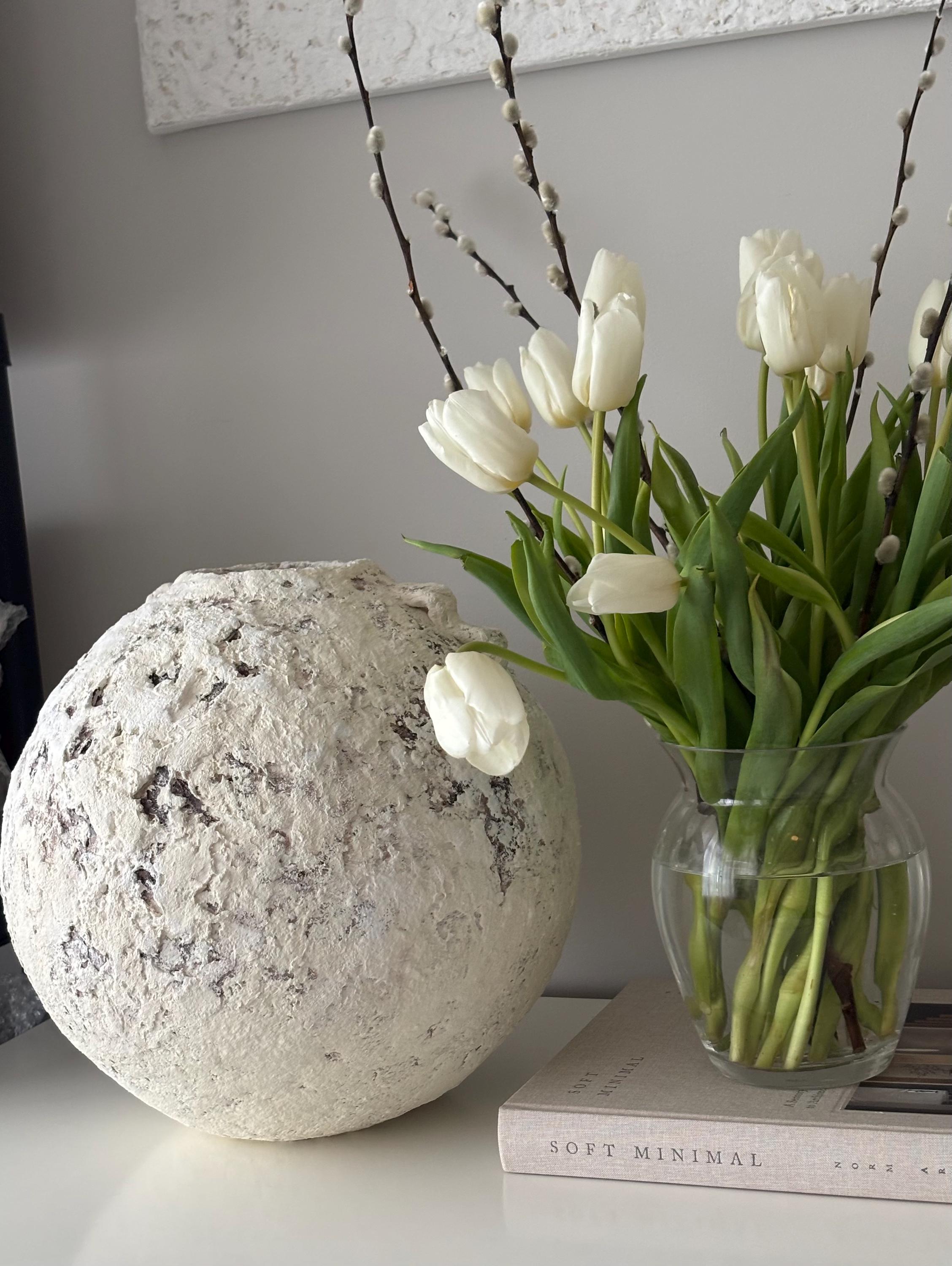 Extra Large Paper Clay Vase: Wabi Sabi Japandi Home Decor - Etsy