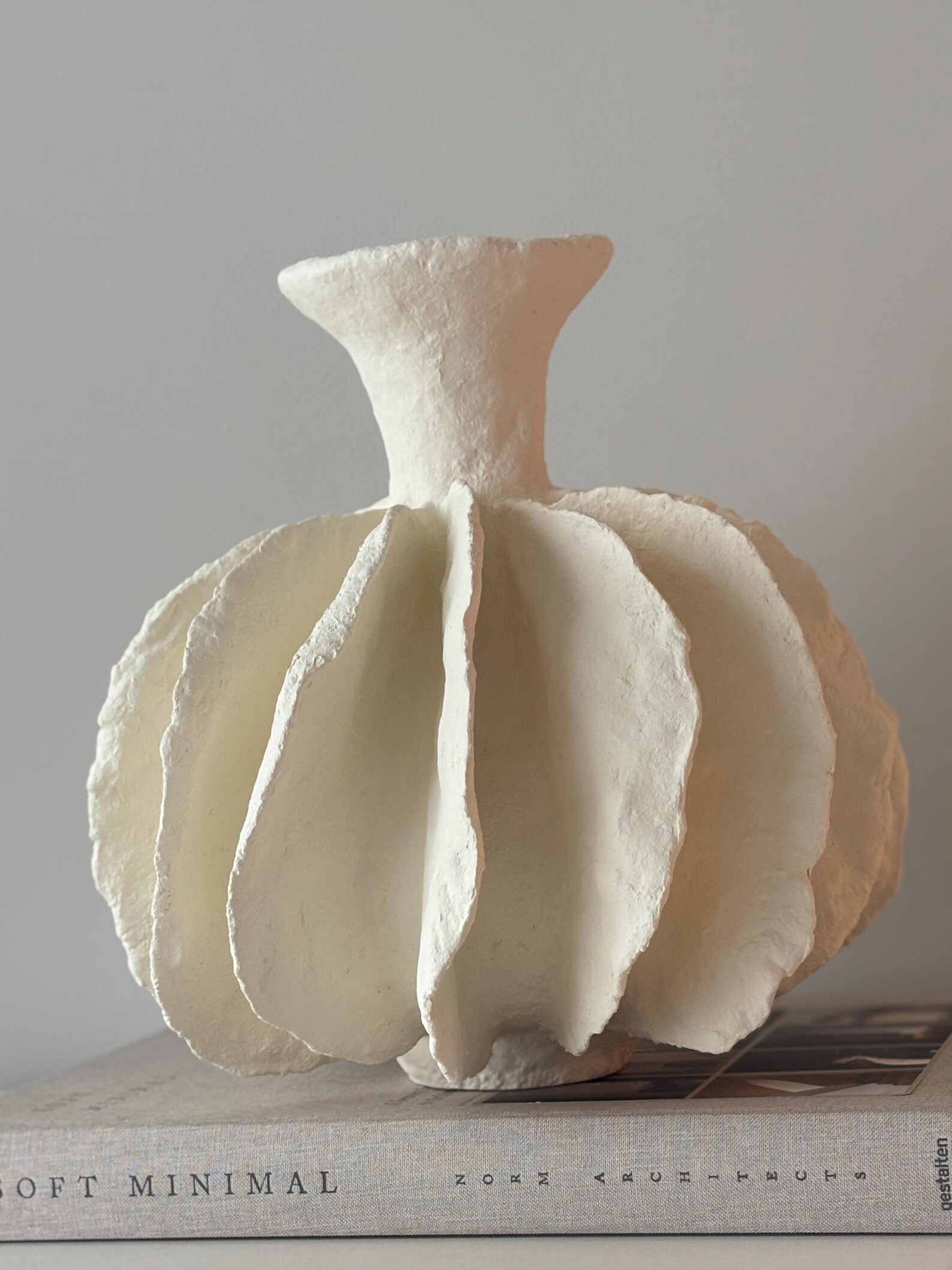 Handcrafted Paper Clay Sculpture Vase: Wabi-sabi Home Decor - Etsy