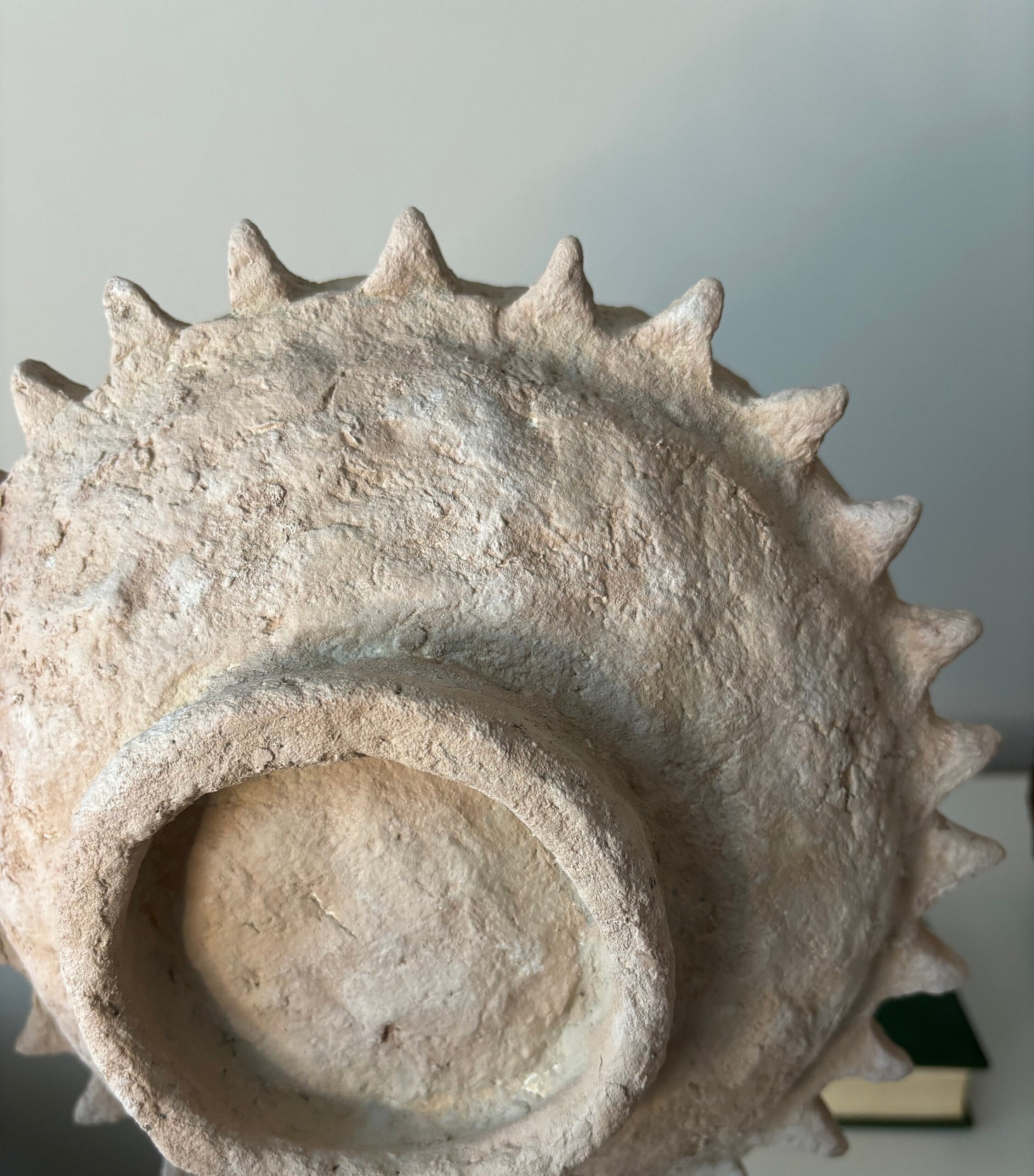 Rustic Wabi-sabi Paper Clay Bowl With Spikes Detail, Handcrafted Home ...