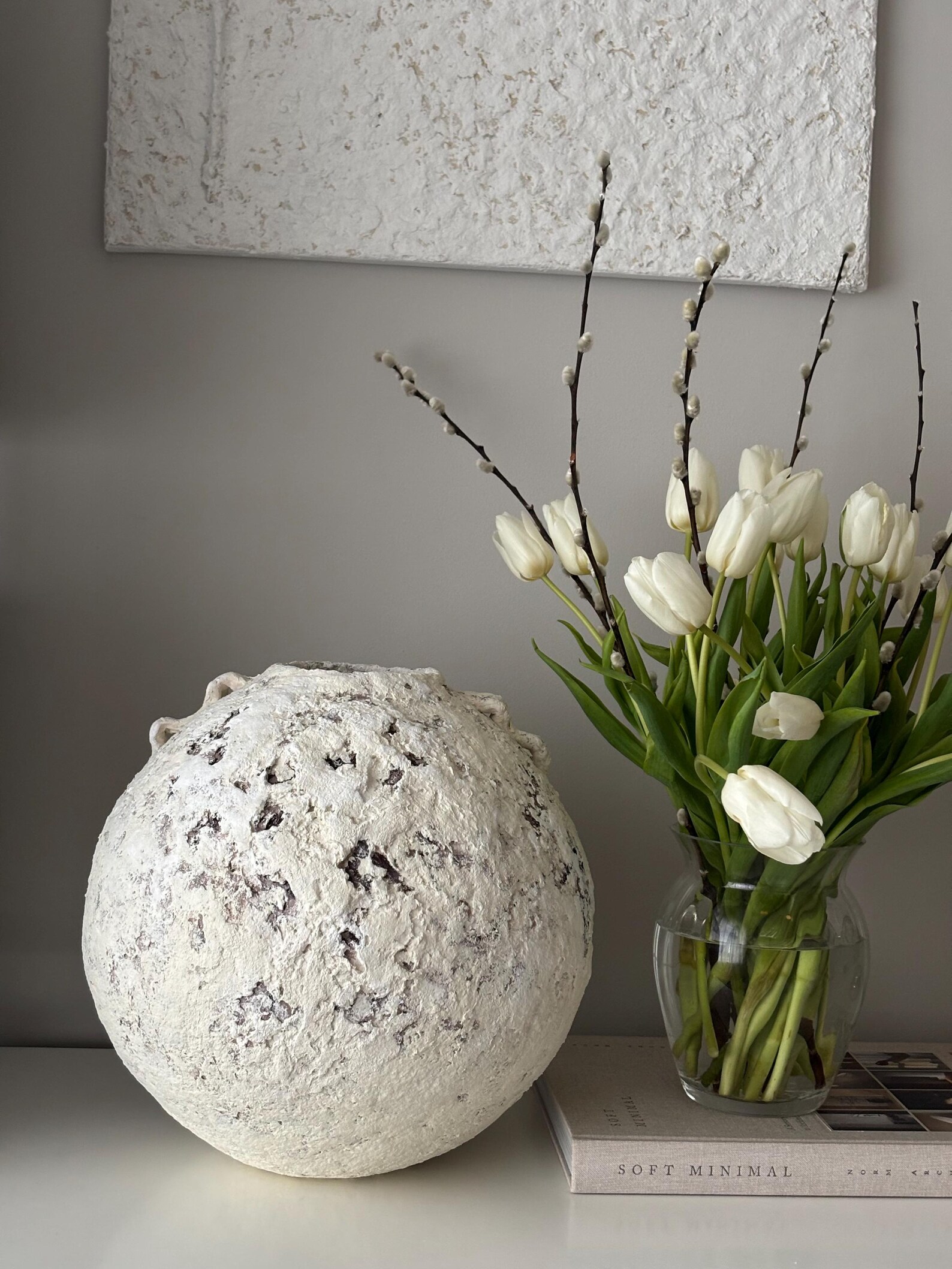 Extra Large Paper Clay Vase: Wabi Sabi Japandi Home Decor - Etsy