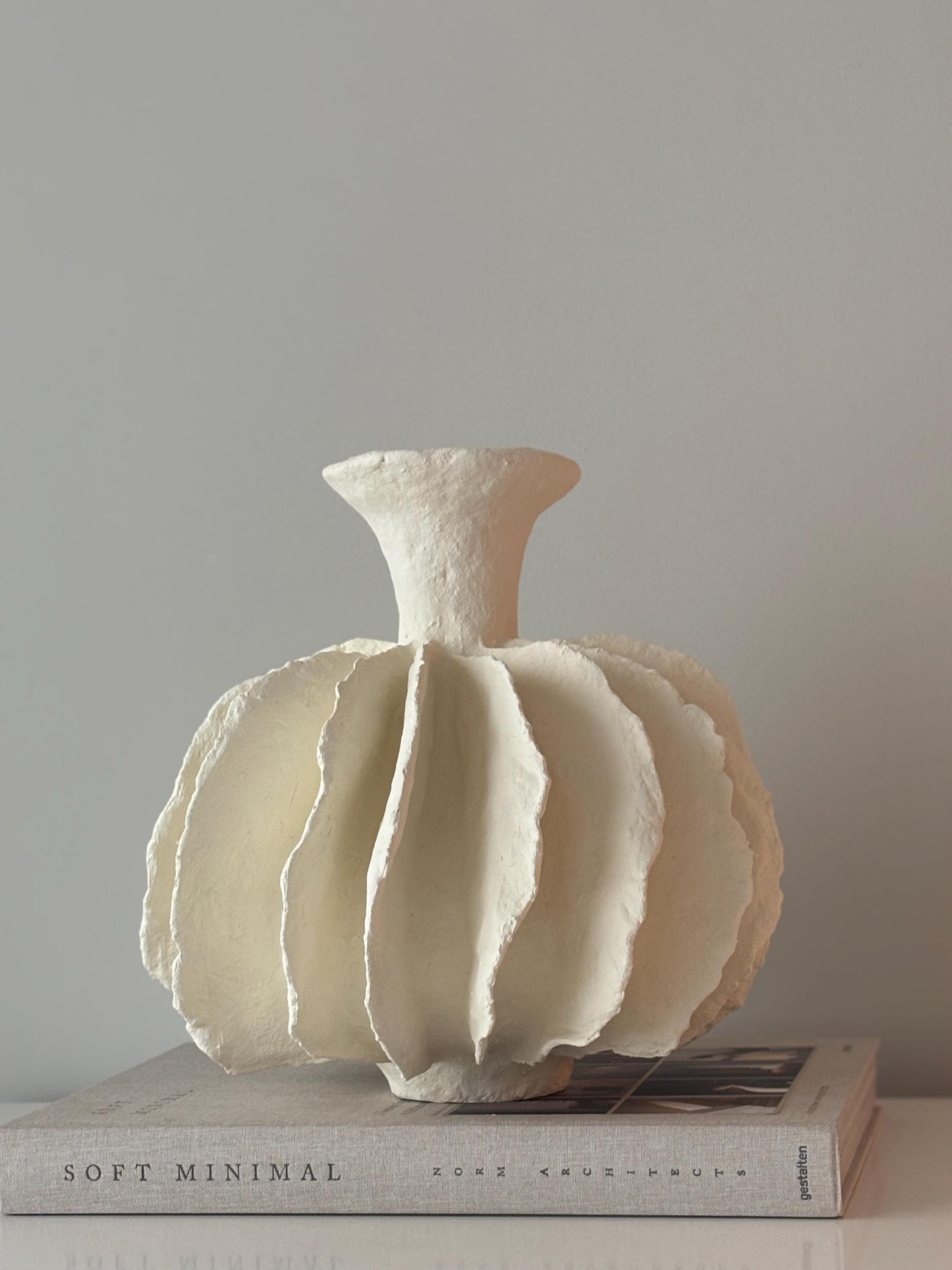 Handcrafted Paper Clay Sculpture Vase: Wabi-sabi Home Decor - Etsy