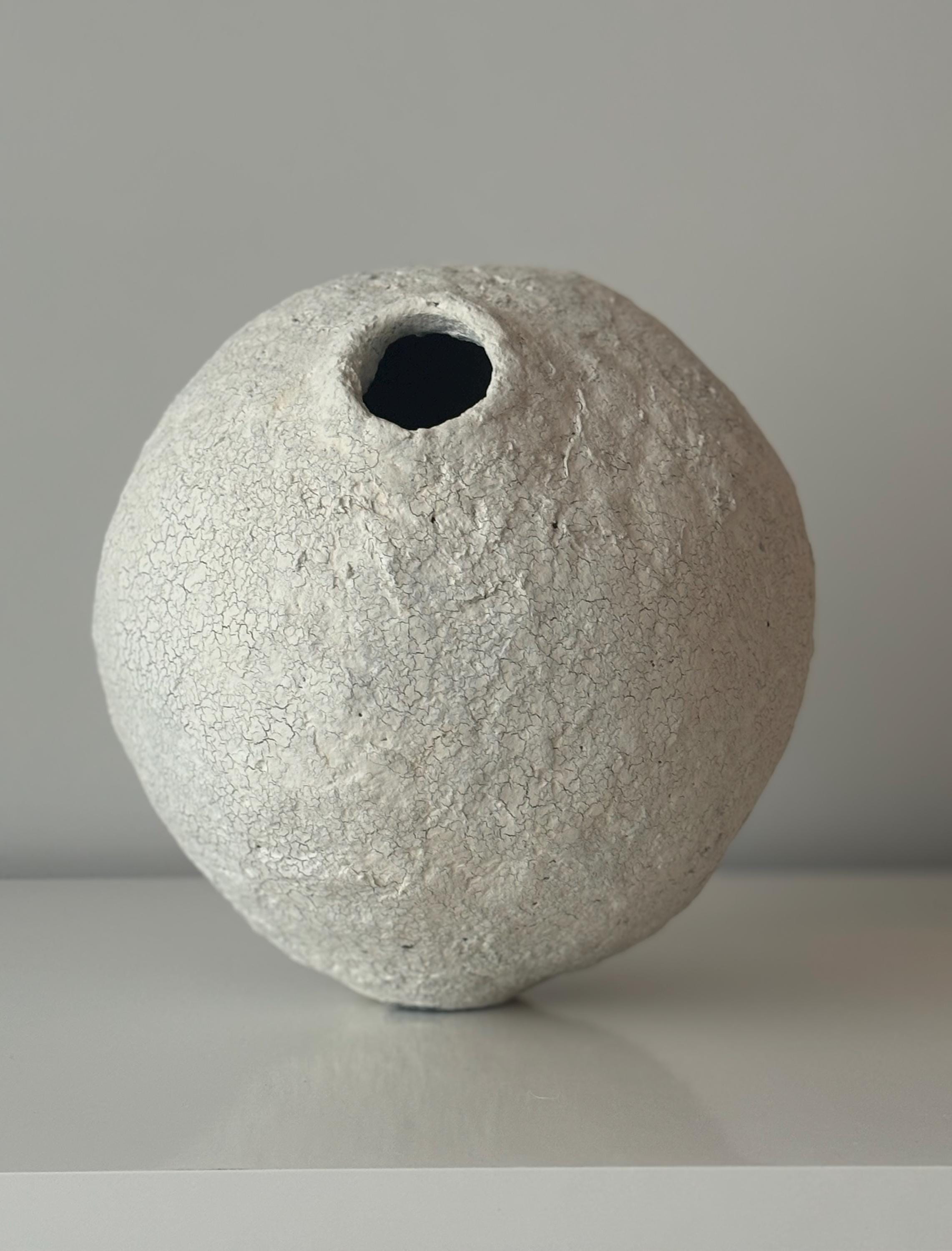 Handmade Paper Clay Vase: Wabi Sabi Tilted Pottery, Aged Look - Etsy