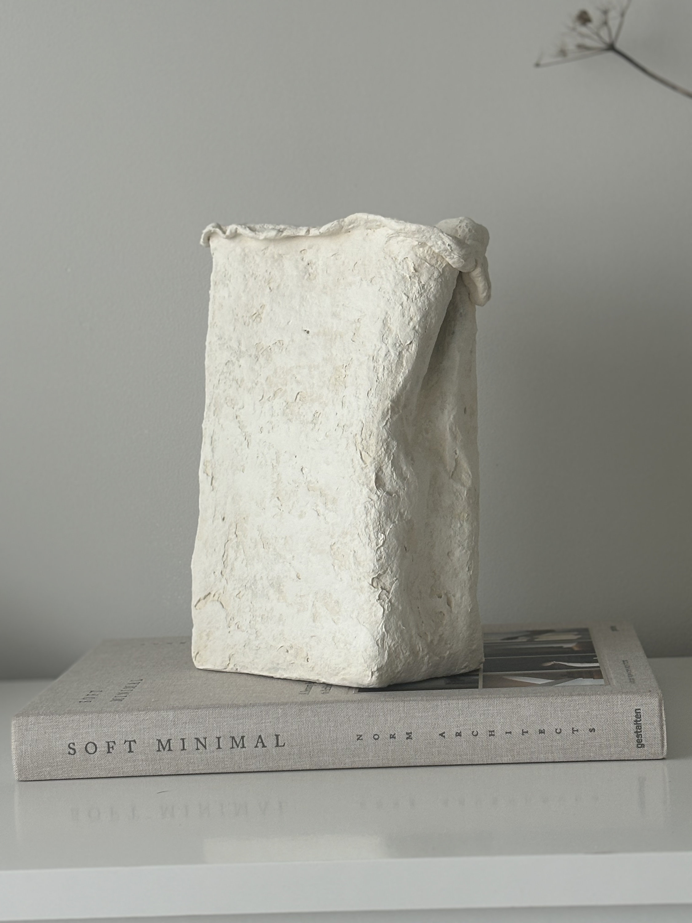 Paper Clay Sculpture Vase, Wabi Sabi Design Quirky Shelve Decor - Etsy