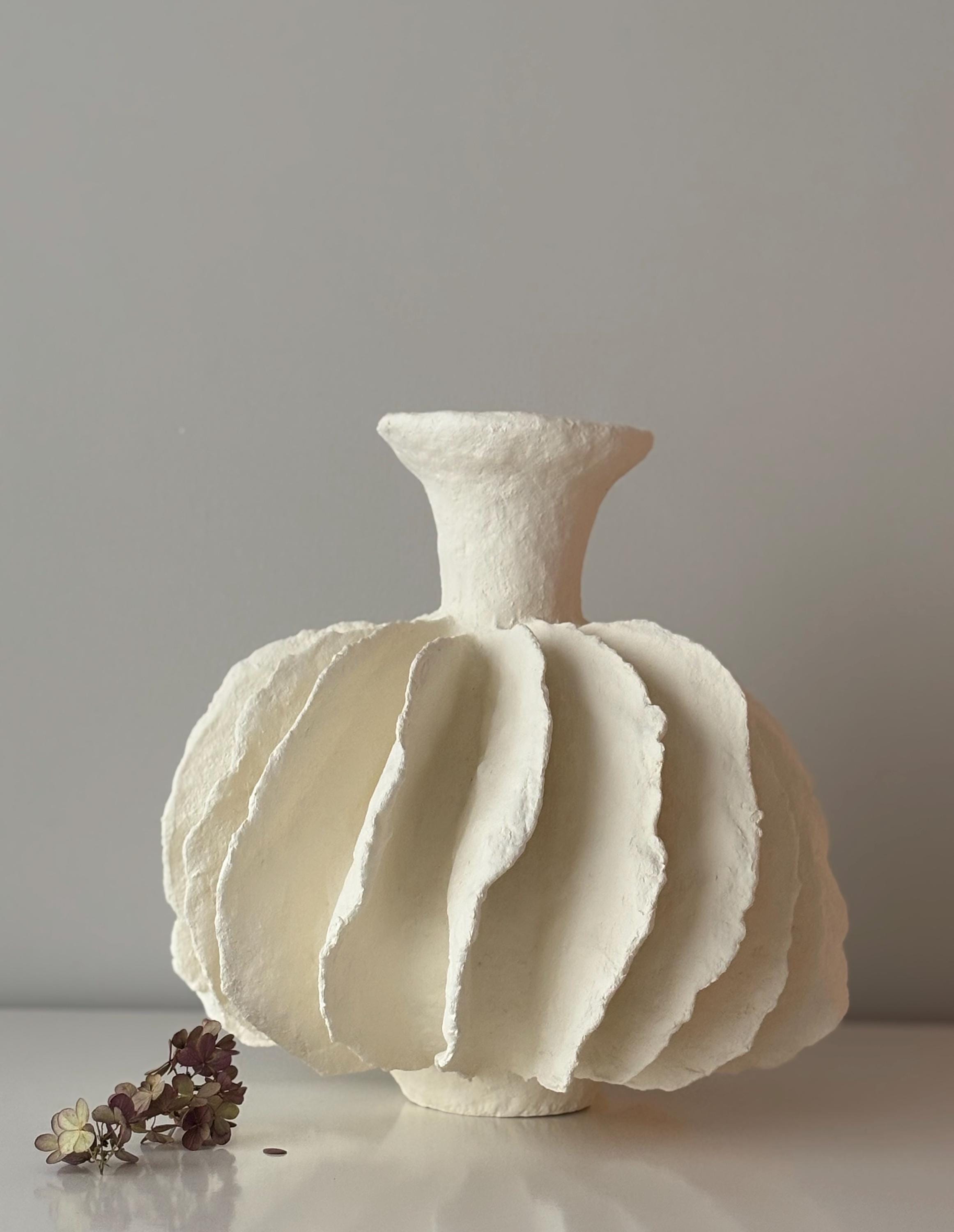 Handcrafted Paper Clay Sculpture Vase: Wabi-sabi Home Decor - Etsy