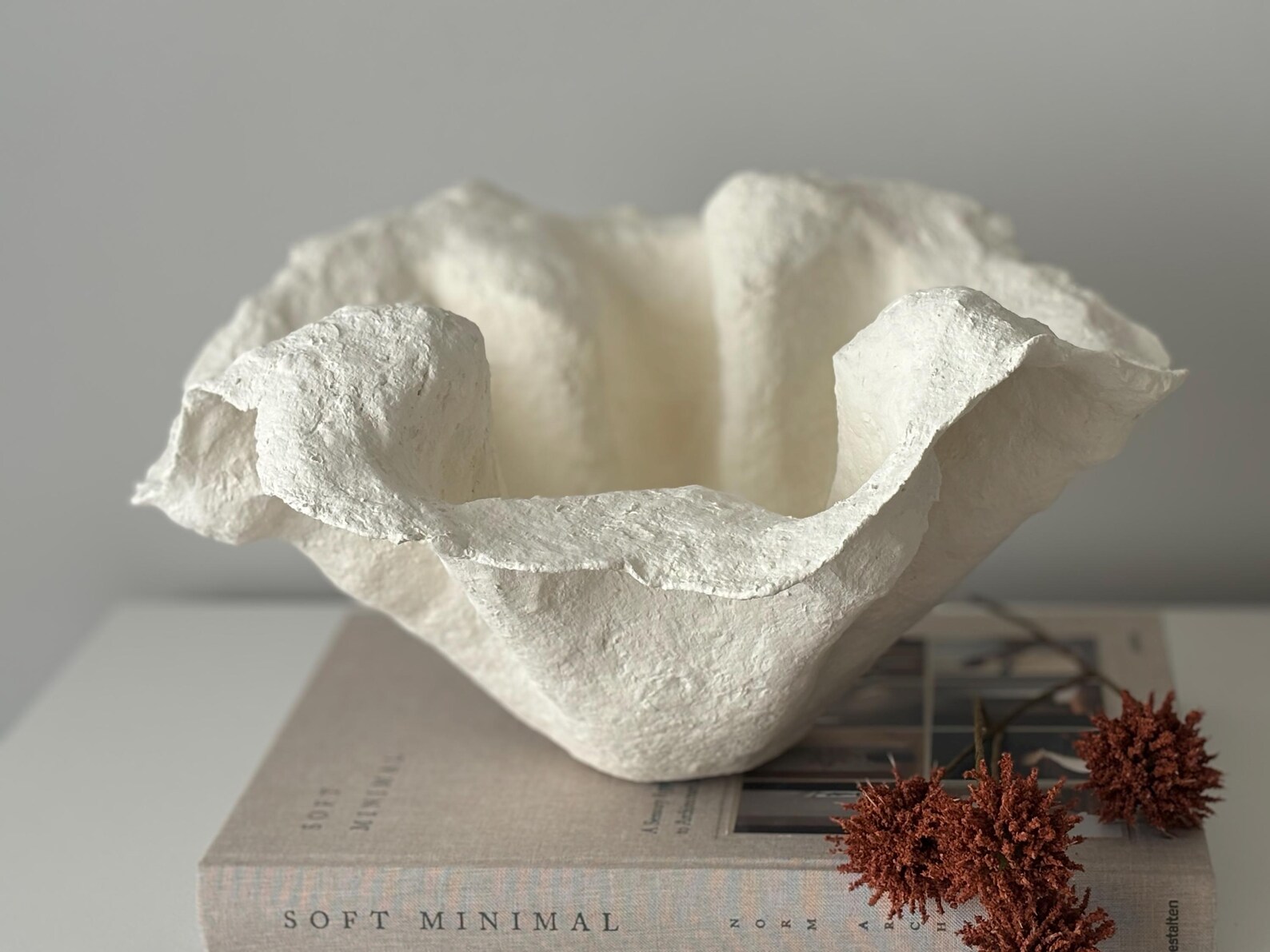 Paper Clay Handmade Retro Inspired Home Decor Organic Earthy Texture ...