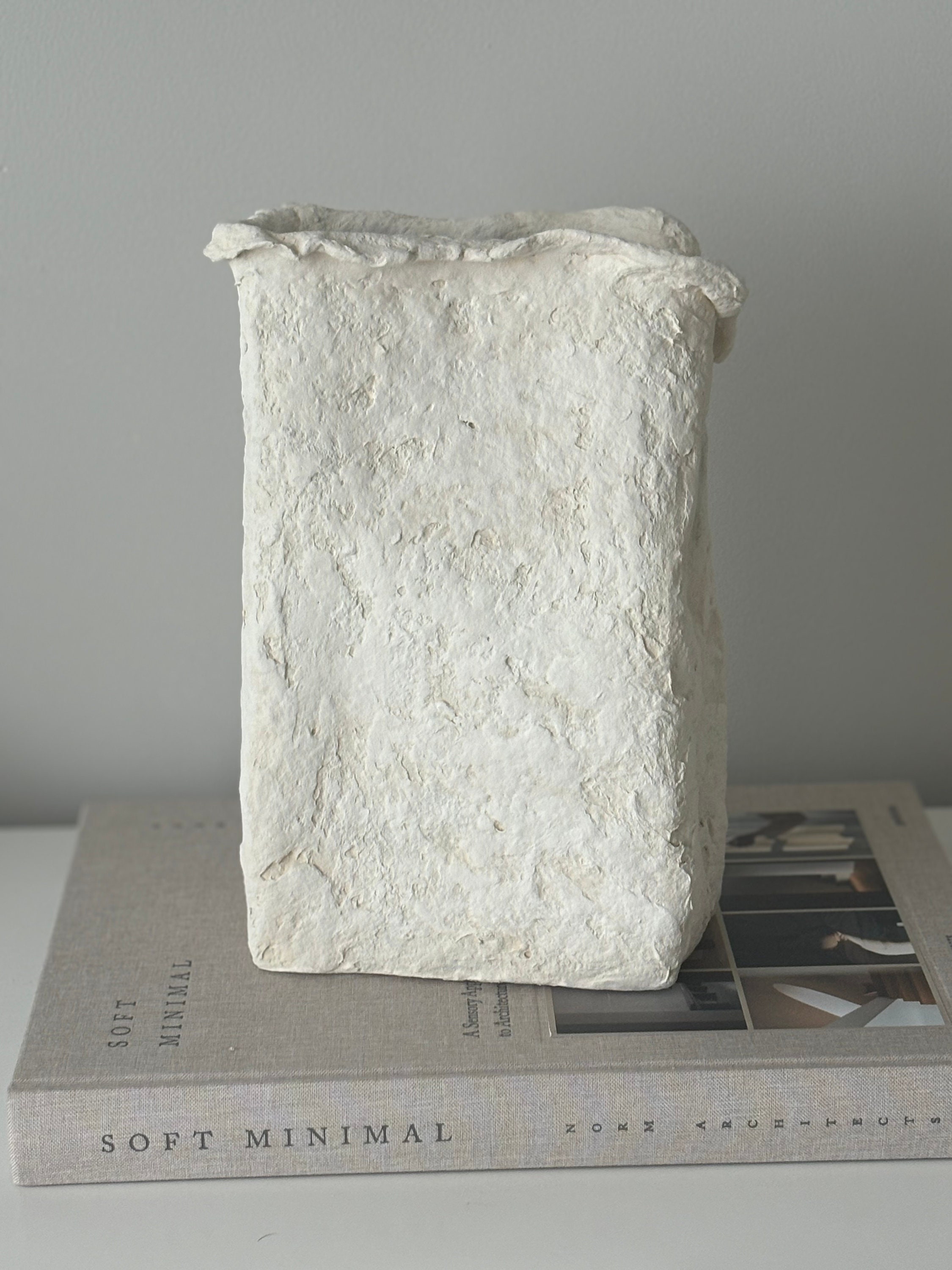 Paper Clay Sculpture Vase, Wabi Sabi Design Quirky Shelve Decor - Etsy