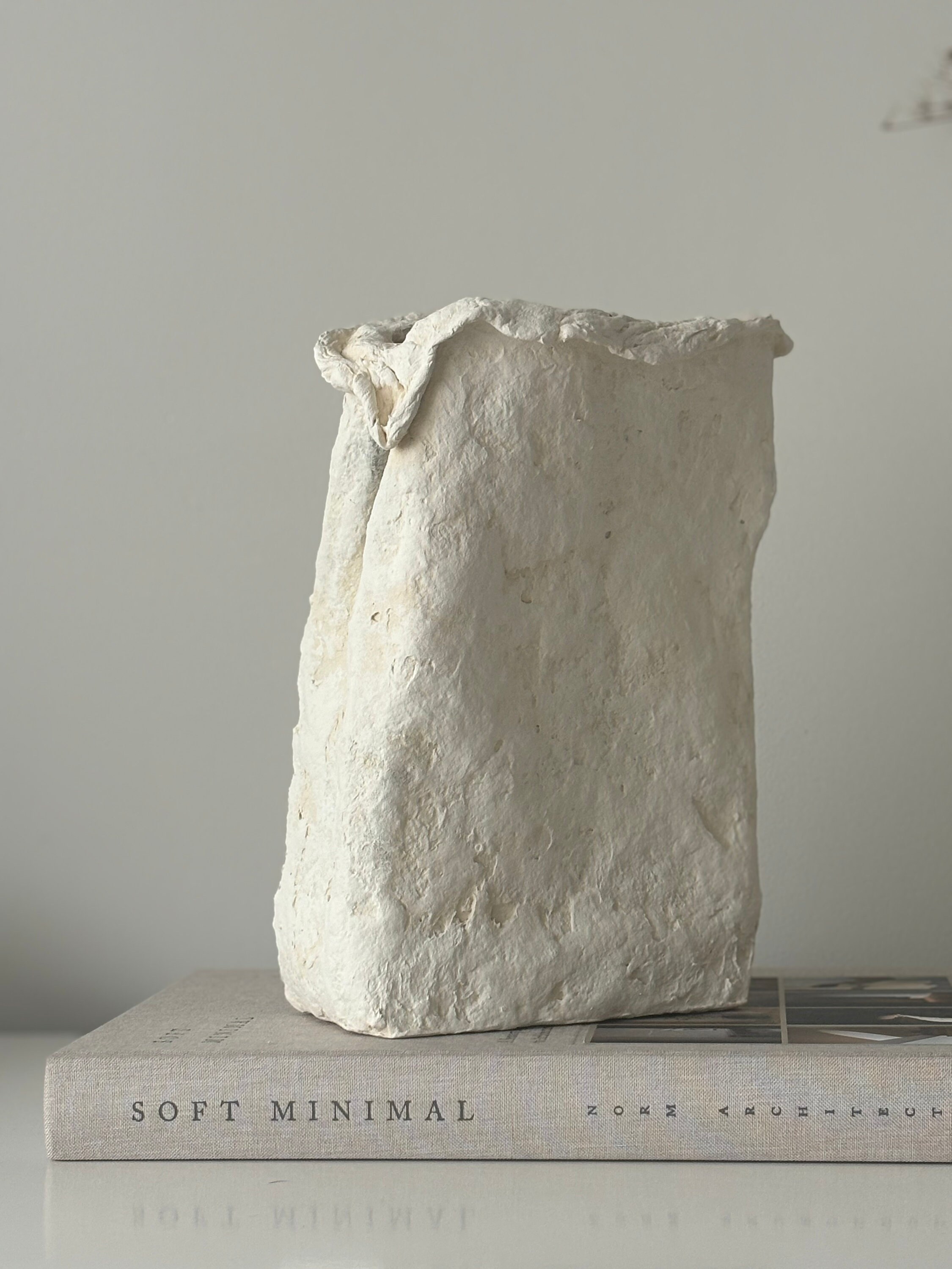 Paper Clay Sculpture Vase, Wabi Sabi Design Quirky Shelve Decor - Etsy