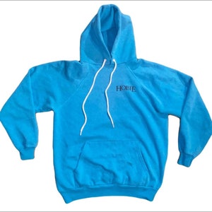 Vintage 1989 Hobie Surf Skate Hoodie Sweatshirt USA Teal Shirt Medium ...