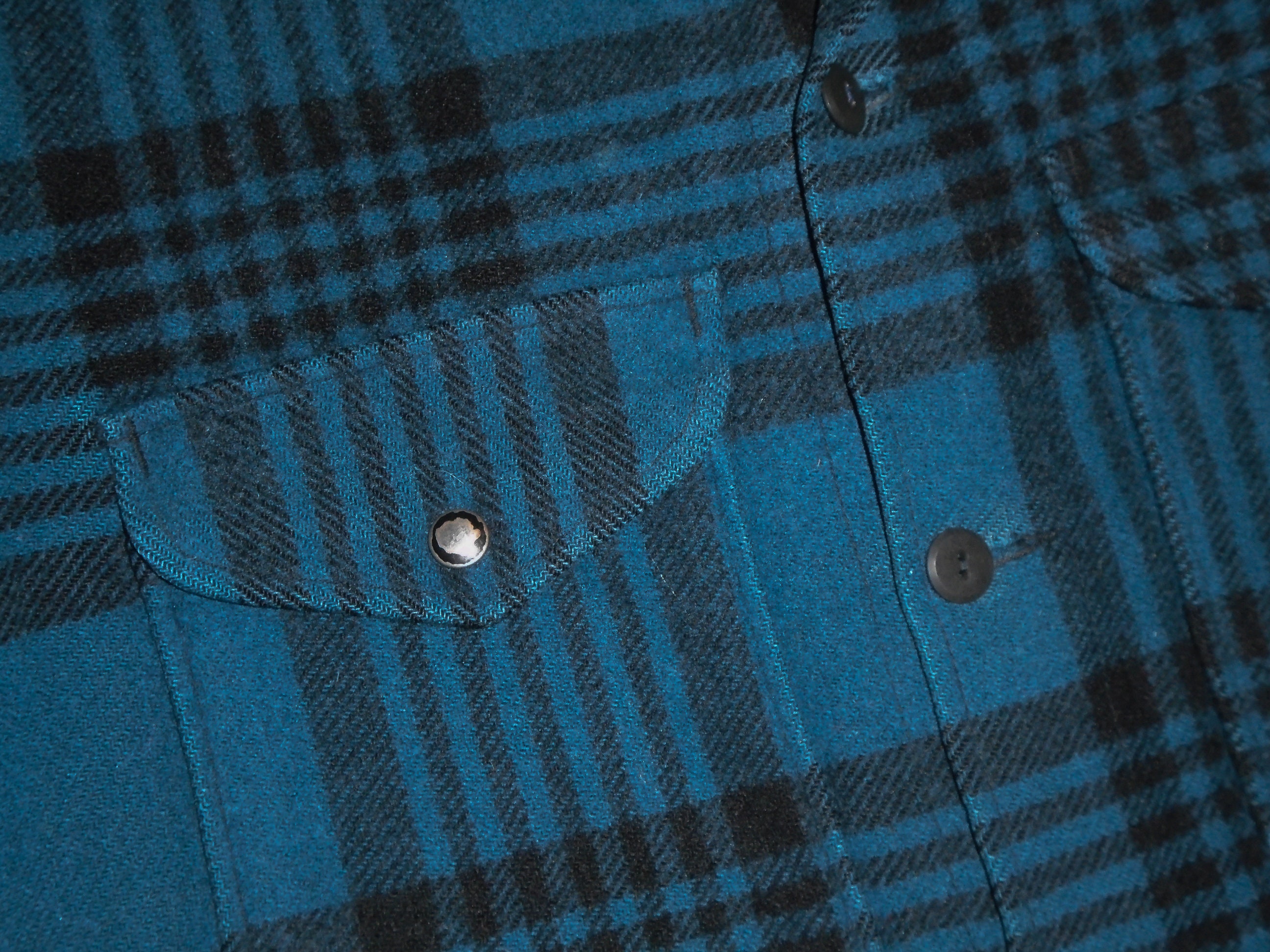 PENDLETON Wool Mackinaw Jac Shirt Jacket Vintage 70s Tartan Plaid Heavy ...