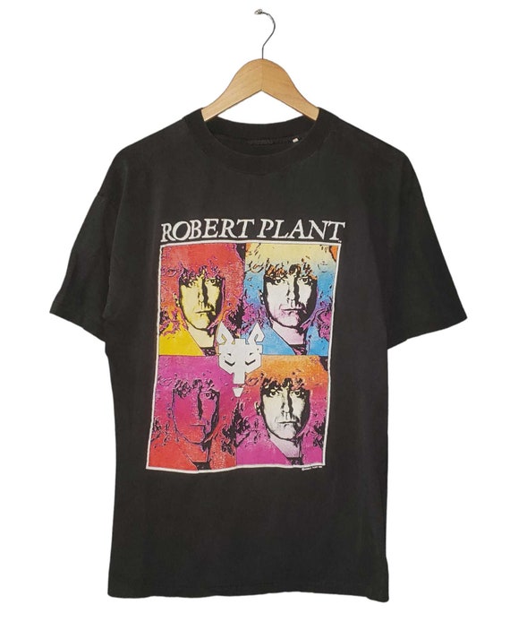 Vintage Robert Plant Manic Nirvana 1990 Tour T-Shirt … - Gem
