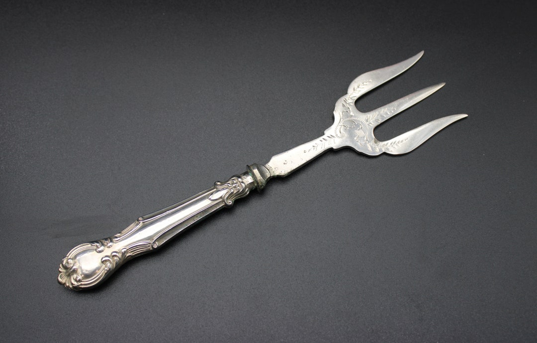 An Isaac Ellis, Sheffield, Edward VII Silver Handle Serving Fork - Etsy