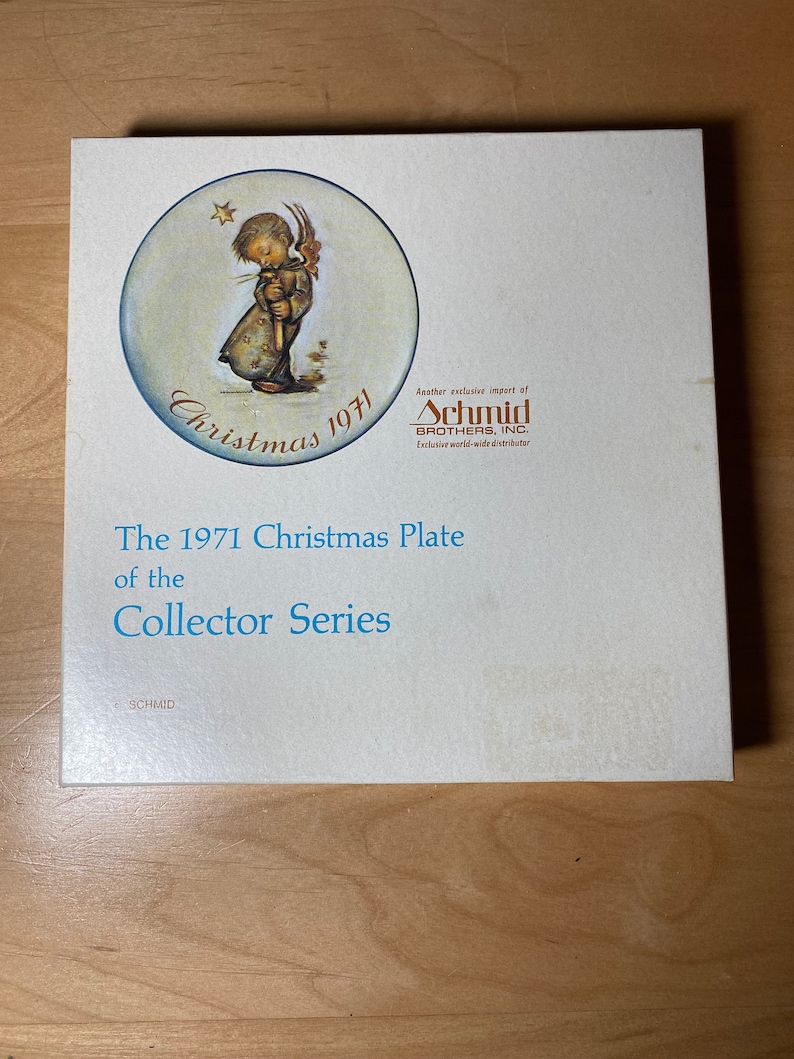 Vintage Schmid Bros. 1971 Sister Berta Hummel Christmas Plate Made in West Germany - Etsy