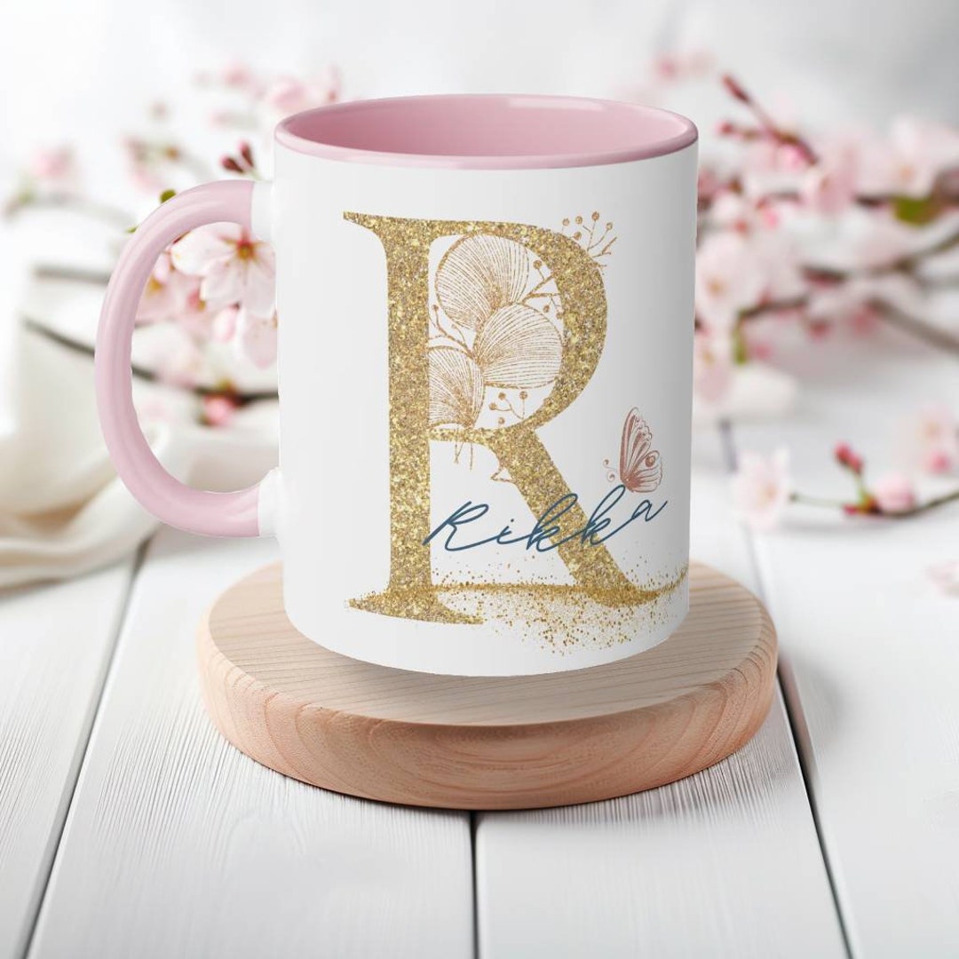 Personalized Cup With the Letter R, Mug, Drinking Vessel, Tea Cup ...