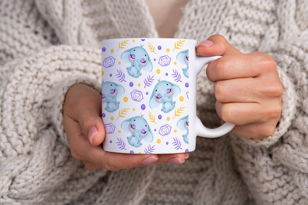 Cup With Small Elephants, Drinking Vessel, Tea Cup, Coffee Cup, Gift ...