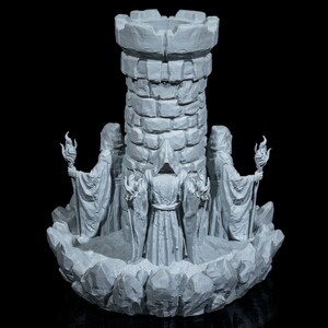 3d Printed Mad Wizards Dice Tower - Etsy