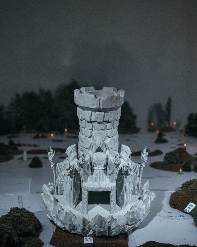 3d Printed Mad Wizards Dice Tower - Etsy