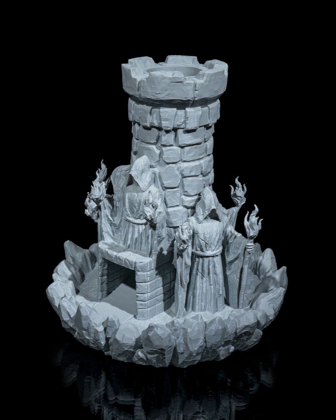 3d Printed Mad Wizards Dice Tower - Etsy