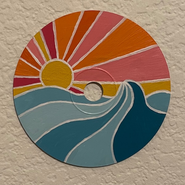 Painted Cd - Etsy